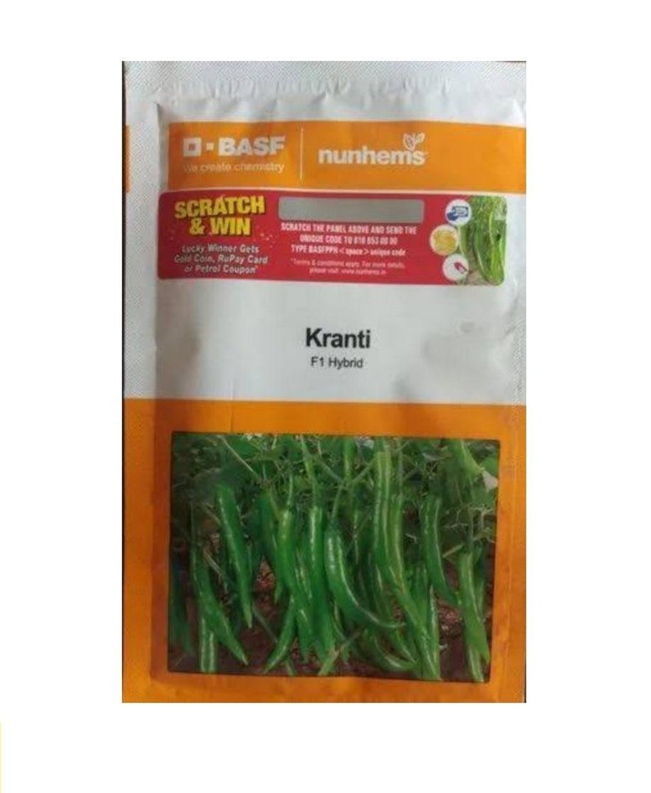 Buy KRANTI F1 Hybrid Chilli (BASF | Nunhems) Seeds Online | Farmers Stop